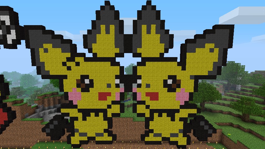 Pichu bros sprite Minecraft Map