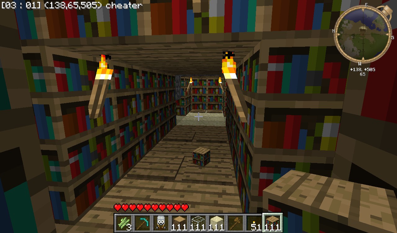 Library Minecraft Map