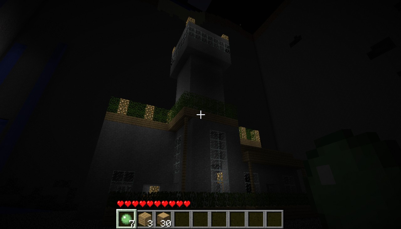 ATC tower, plane workshop, storage room, and runway platform Minecraft Map