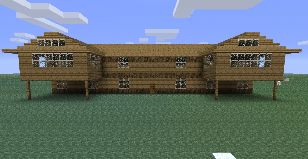 Wooden mansion Minecraft Map