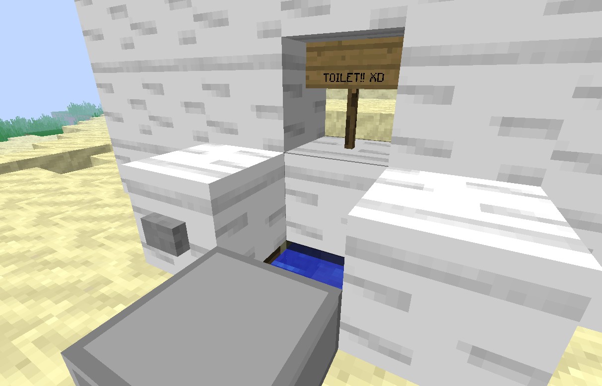 Flushable Piston Toilet XD Minecraft Map
