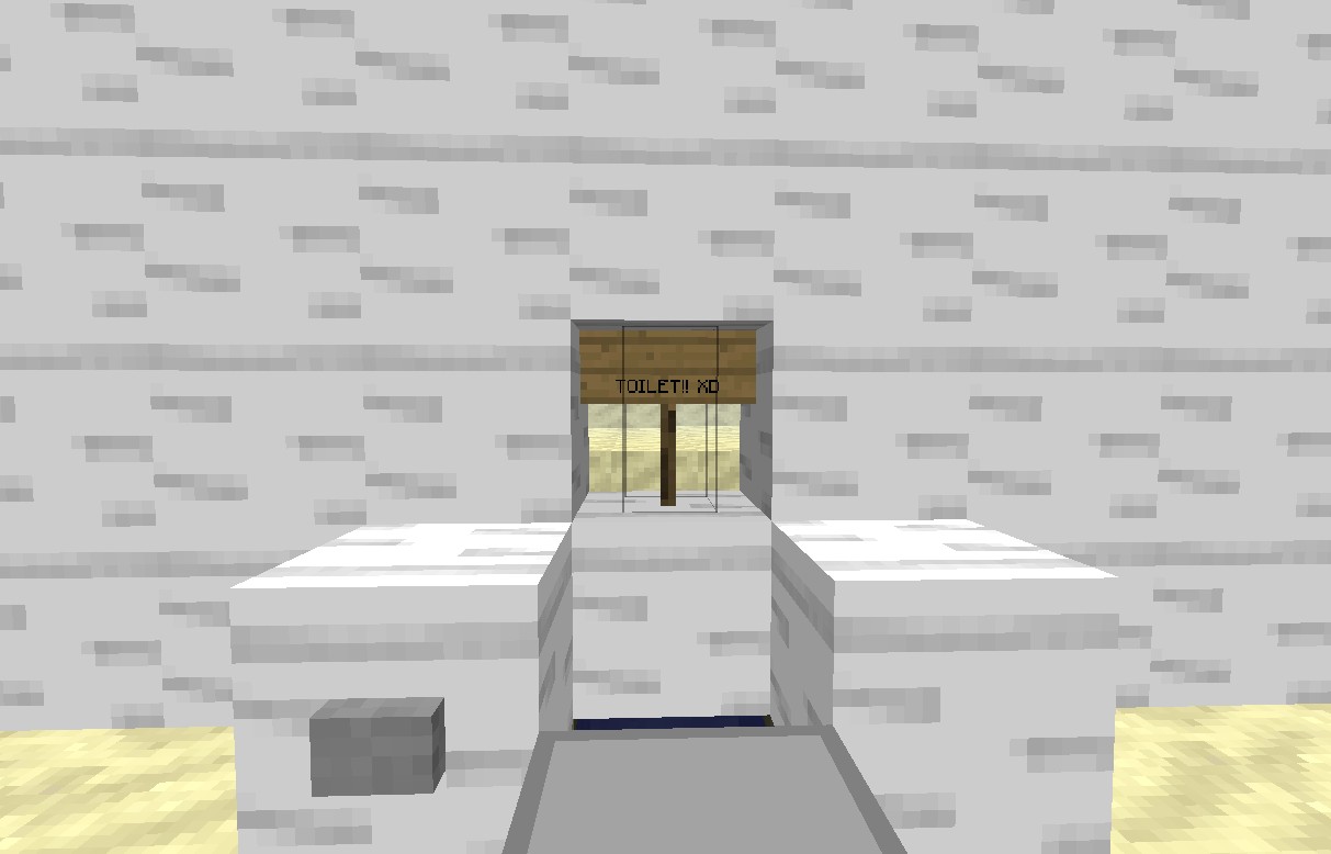 Flushable Piston Toilet XD Minecraft Map