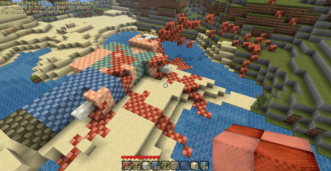 Giant steve is dead Minecraft Map