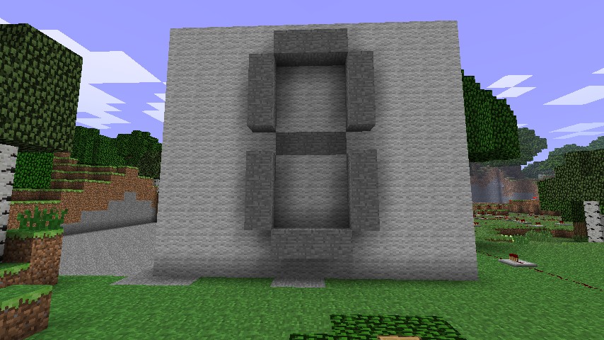 7 Segment Piston Display w/ Decoder! Minecraft Map