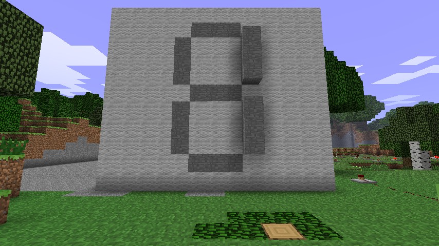 7 Segment Piston Display w/ Decoder! Minecraft Map