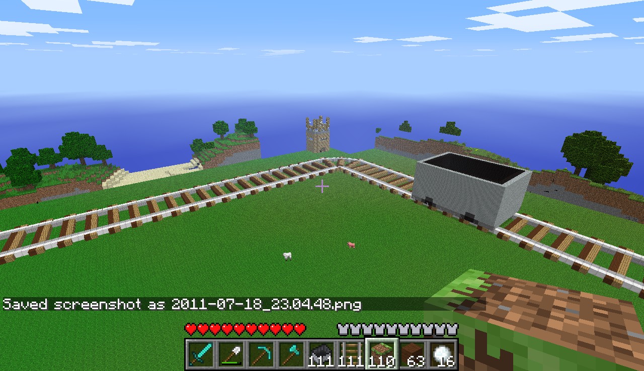 Giant RailWay Minecraft Map