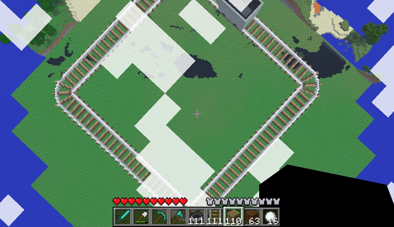 Giant RailWay Minecraft Map
