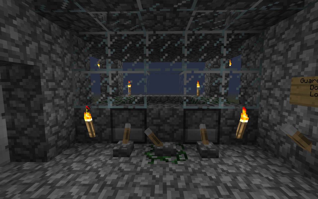 Piston Locking Guard House Minecraft Map