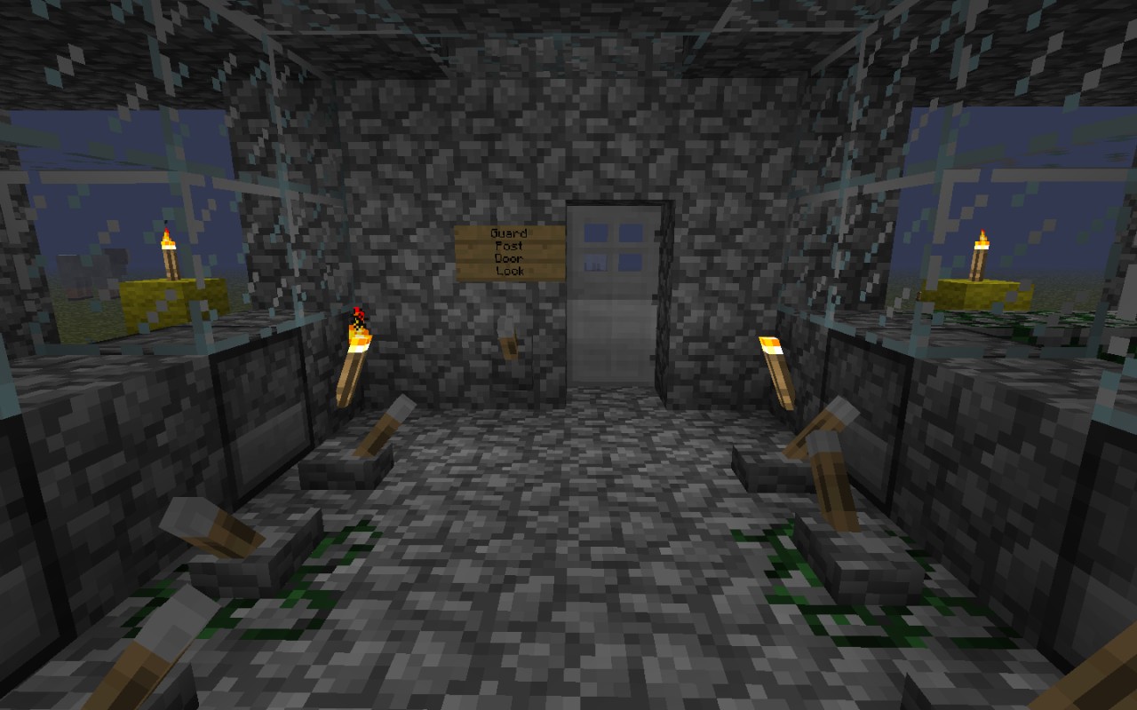 Piston Locking Guard House Minecraft Map