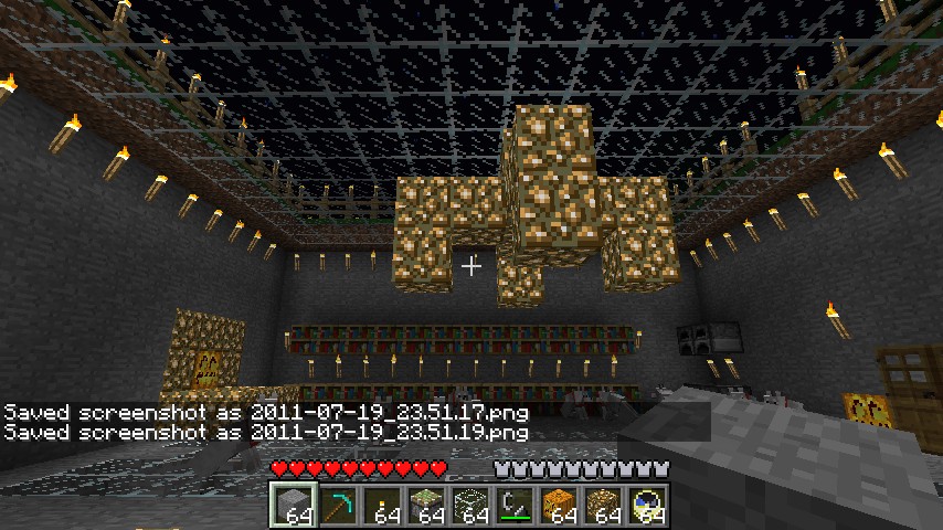 underground base with mob pit and wolfs Minecraft Map