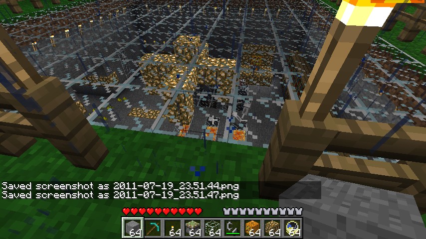 underground base with mob pit and wolfs Minecraft Map