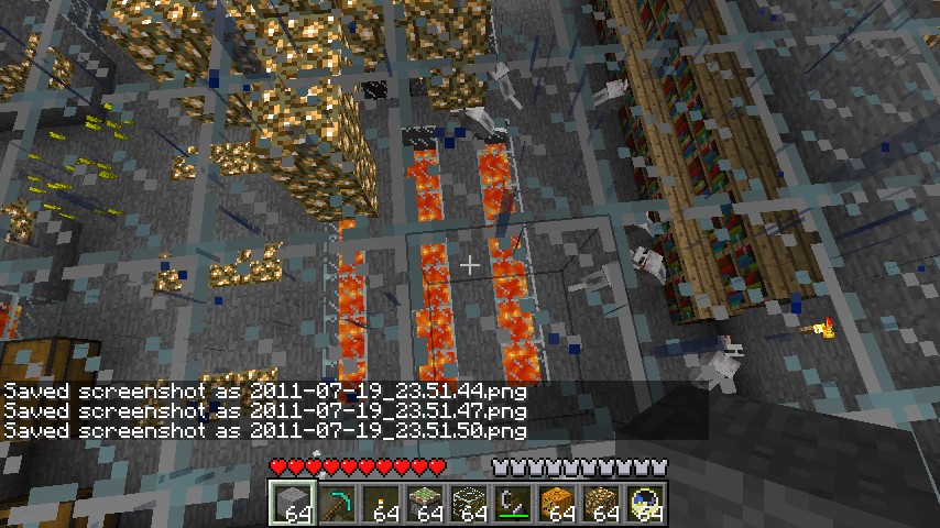 underground base with mob pit and wolfs Minecraft Map