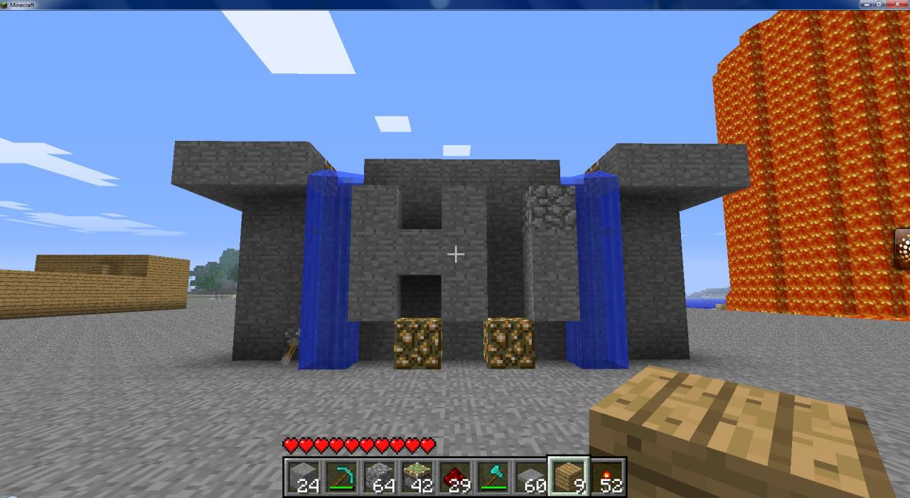 Hi redstone sign Minecraft Map