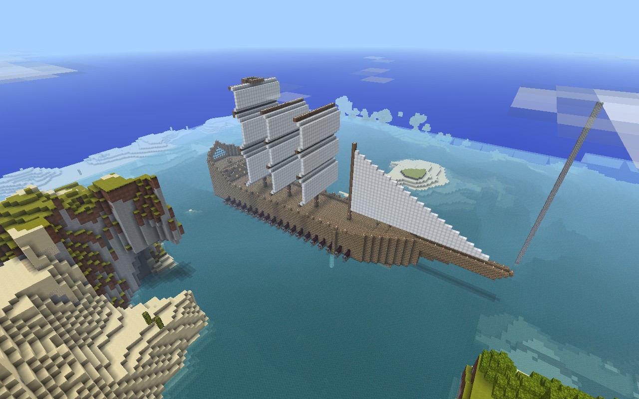 Huge Pirate Ship Minecraft Map