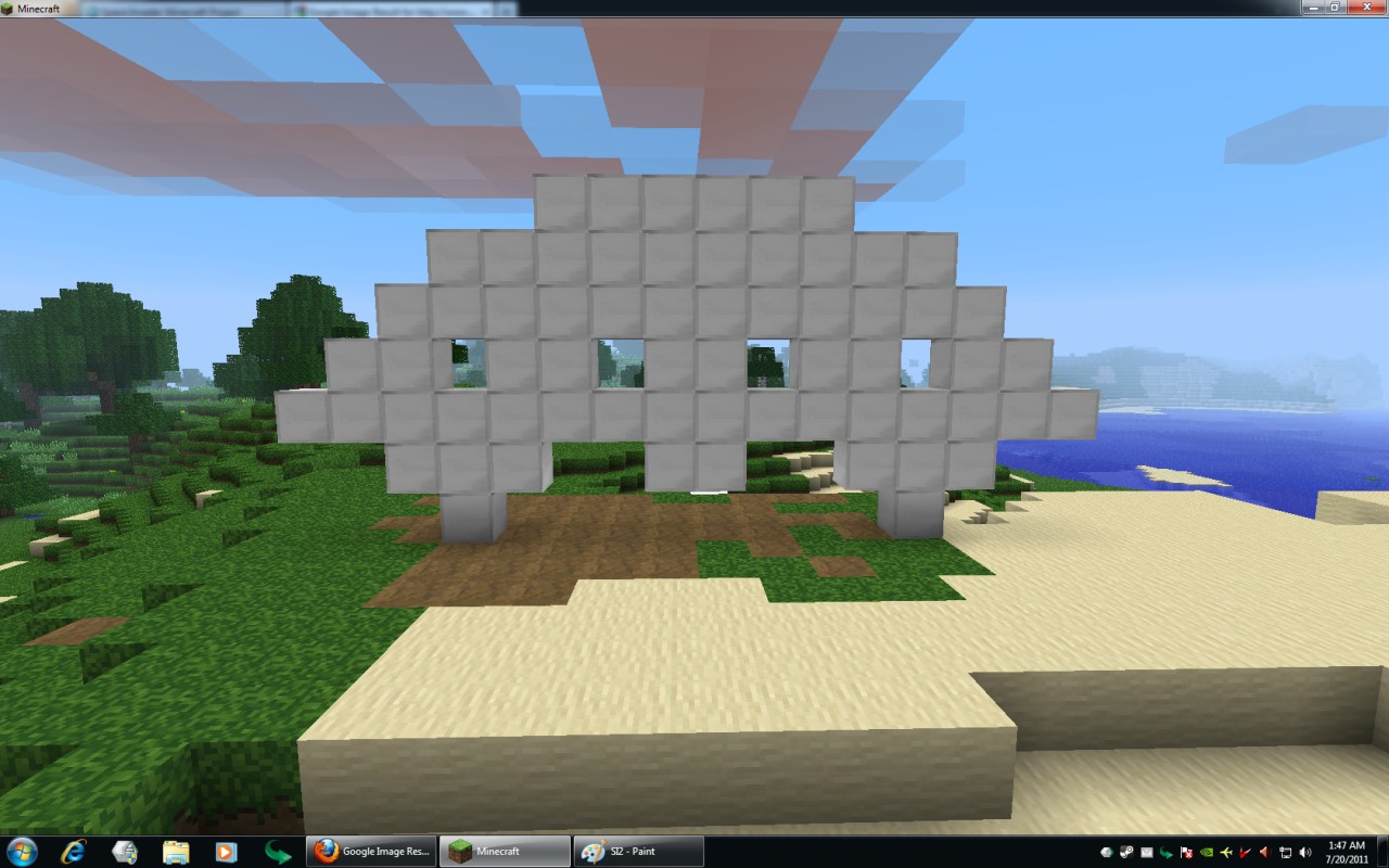 Space Invaders Minecraft Map