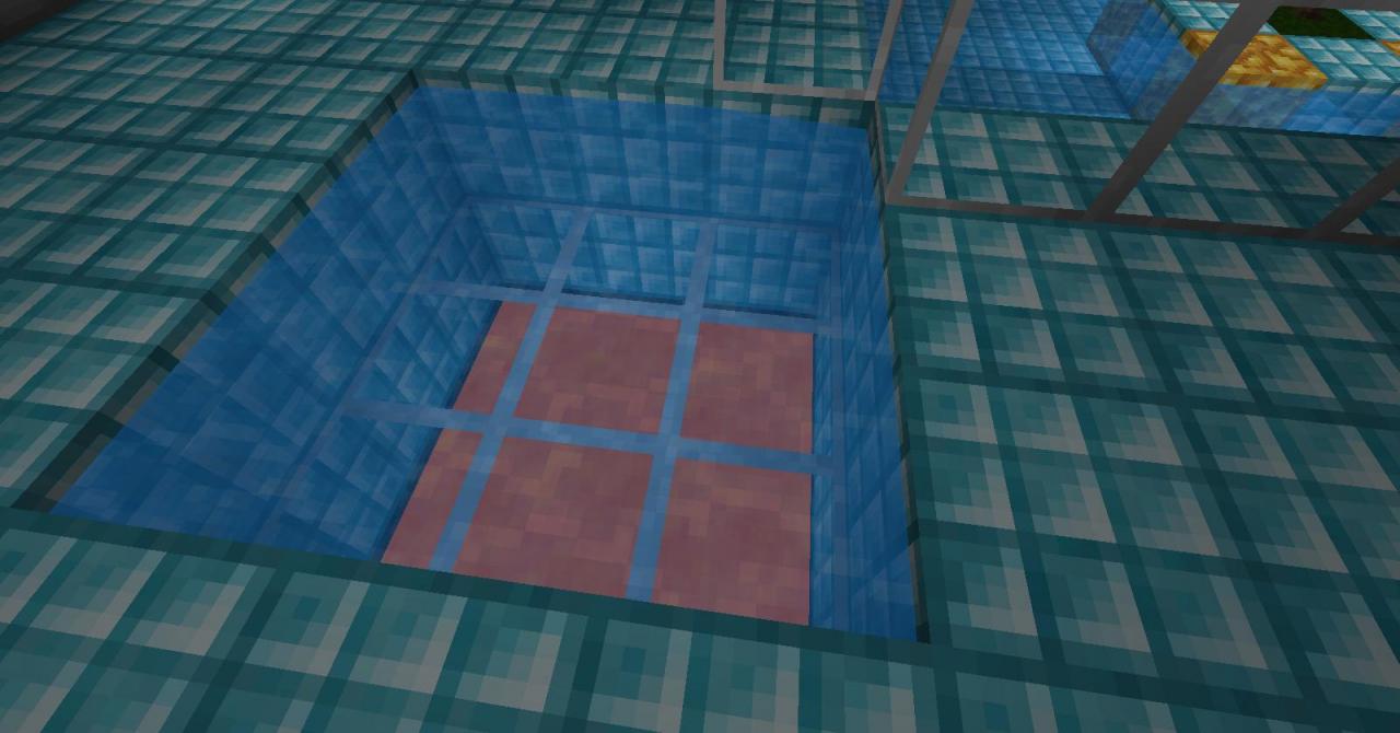 A House With A Huge Pool And Hot Tub Minecraft Map
