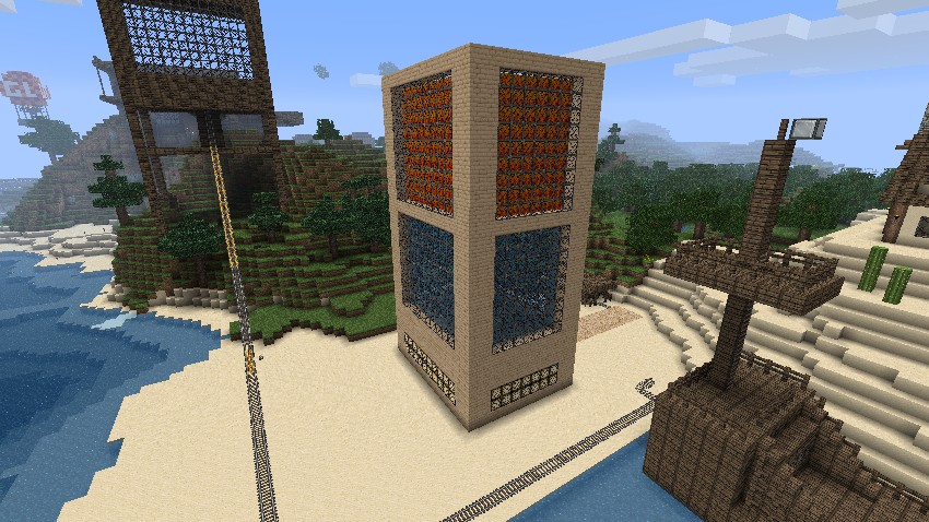 Sandstone tower with trap Minecraft Map
