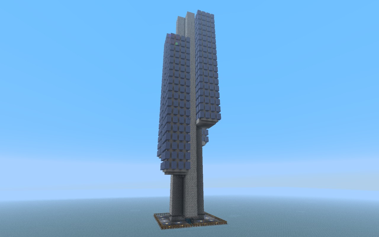 Singapore Residential Tower and Mob Farm Minecraft Map