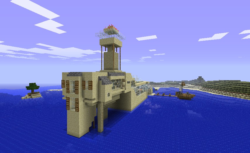 sand castle Minecraft Map