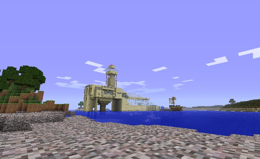 sand castle Minecraft Map