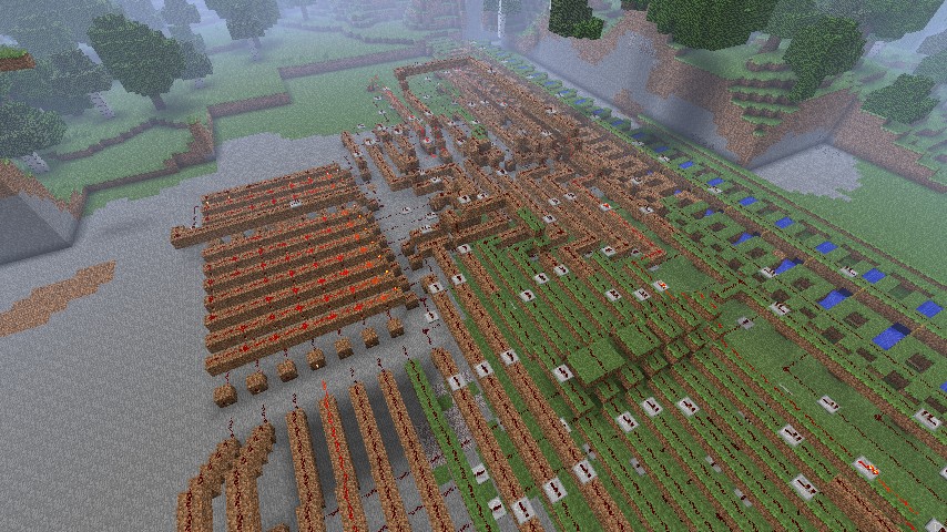 Dual 7 Segment Piston Displays with Decode! Minecraft Map