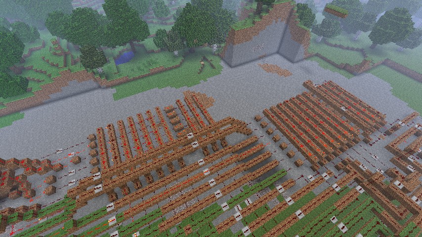 Dual 7 Segment Piston Displays with Decode! Minecraft Map