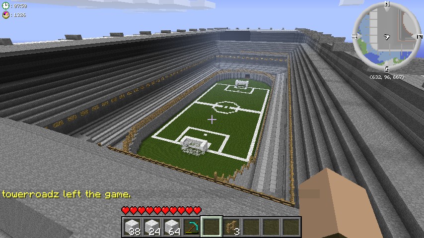 soccer field Minecraft Map