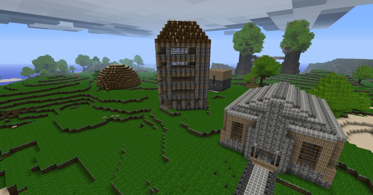 Free Build. Houses. Towers. Battle Arena. Big Map. Minecraft Server