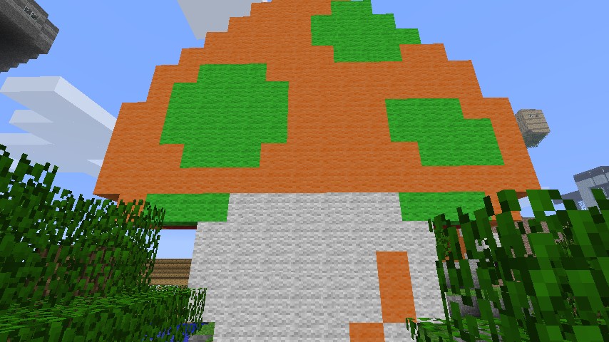 Super Mario Bros. - 1-UP Mushroom Minecraft Map