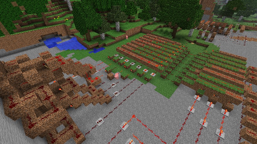 3 Bit Decoder With 7 Segment Piston Display! Minecraft Map