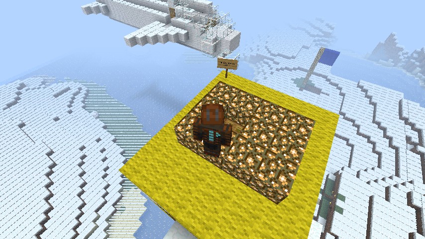Giant Homer Simpson Minecraft Map