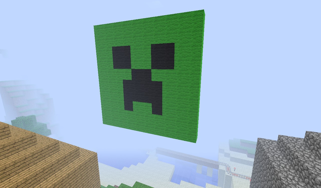 creeper face Minecraft Map