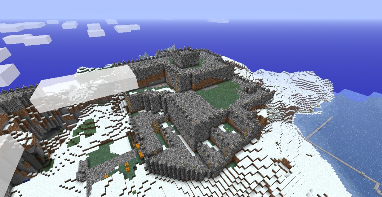 cool fortress and a castle :D Minecraft Map