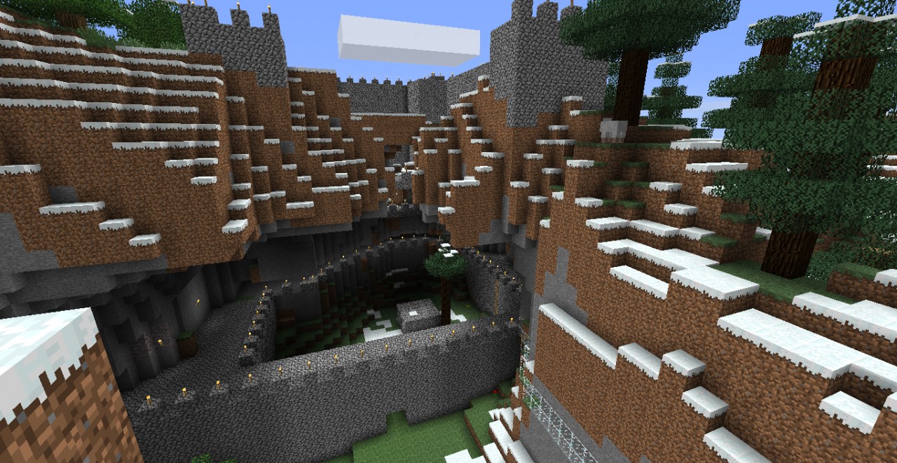 cool fortress and a castle :D Minecraft Map