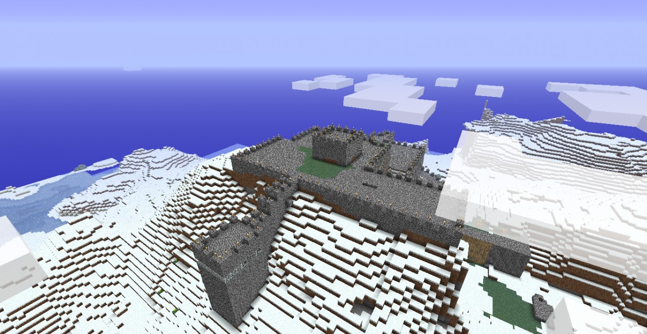 cool fortress and a castle :D Minecraft Map
