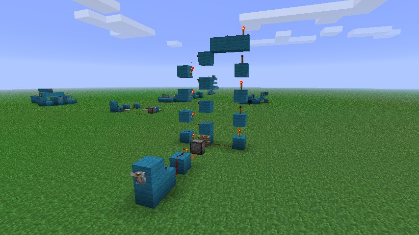 Vertical Toggle Repeater Minecraft Map