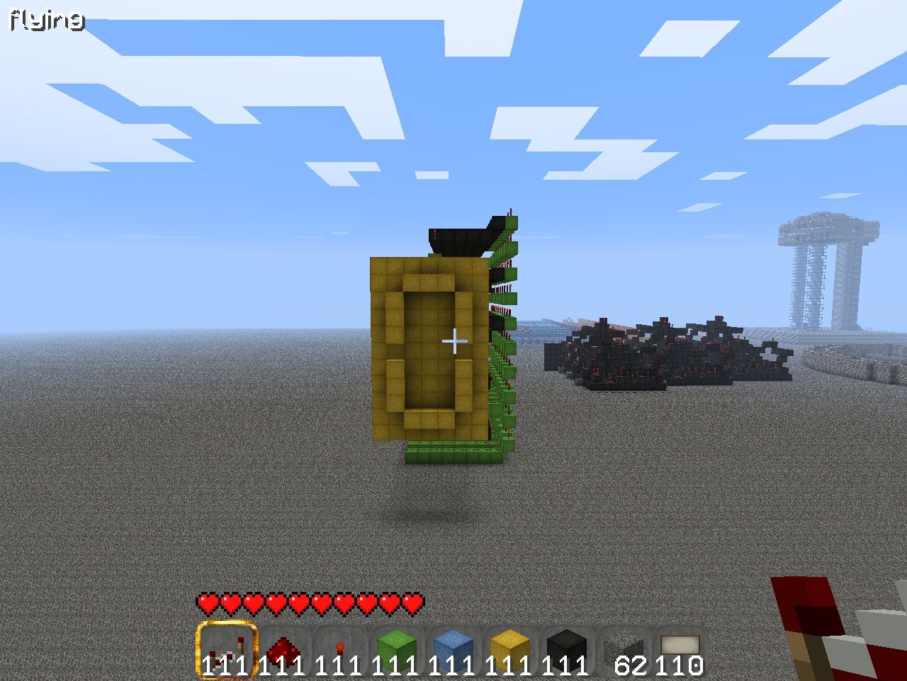 Compact 7 Segment Piston Display and Binary to 7seg Decoder Minecraft Map
