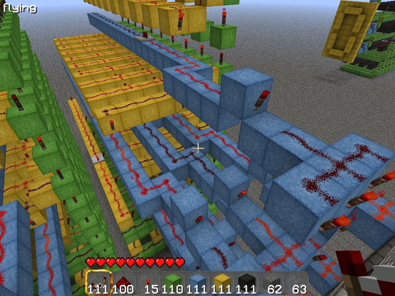 Compact 7 Segment Piston Display And Binary To 7seg Decoder V2 Minecraft Map