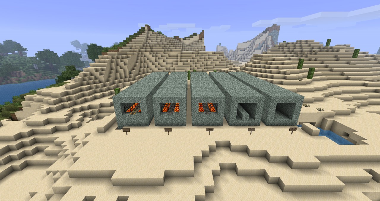 Small Underground Tunnels for minecarts Minecraft Map