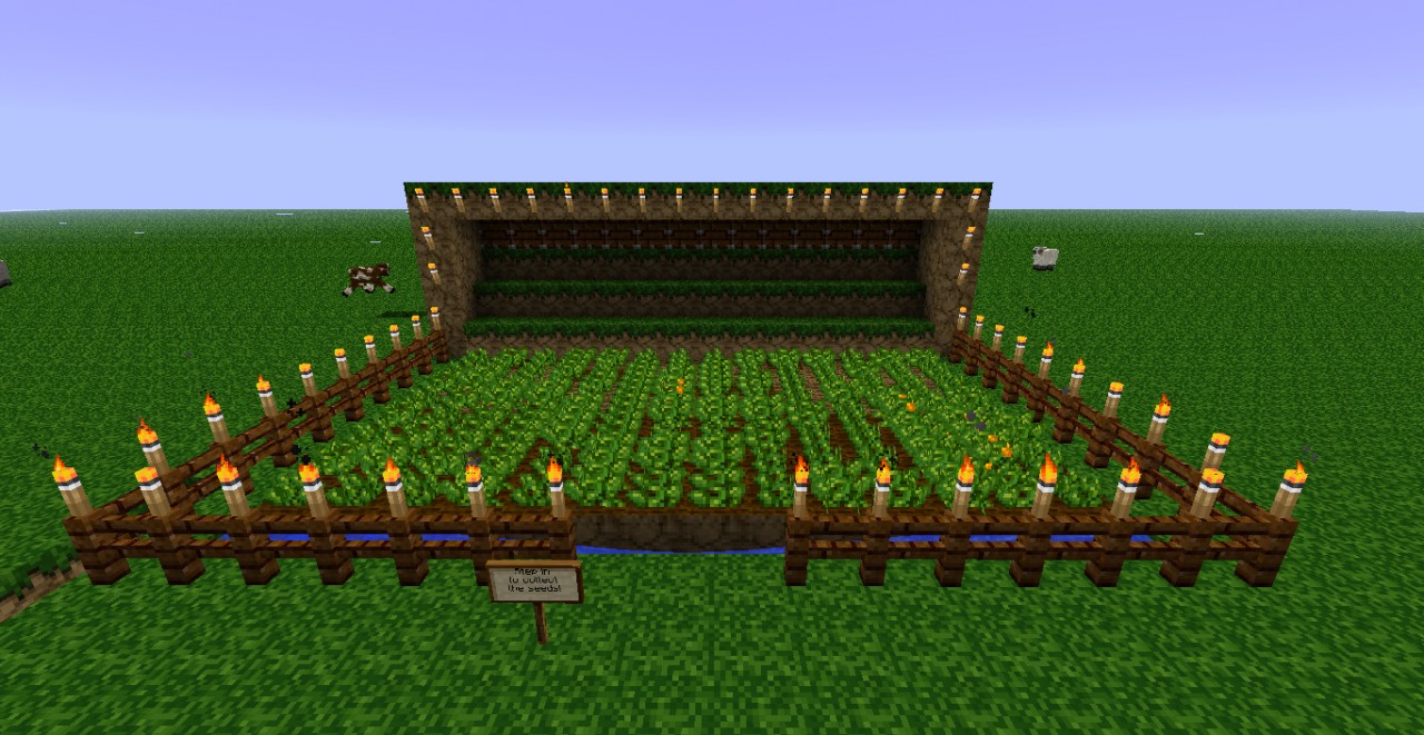 Minecraft piston powered farm! Minecraft Map