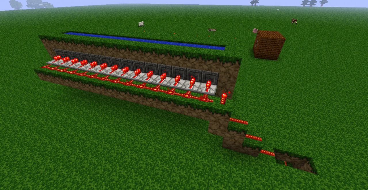 Minecraft piston powered farm! Minecraft Map