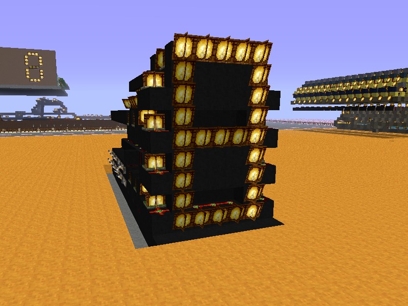 [RDF] Compact Encoder With 7 Seg Minecraft Map