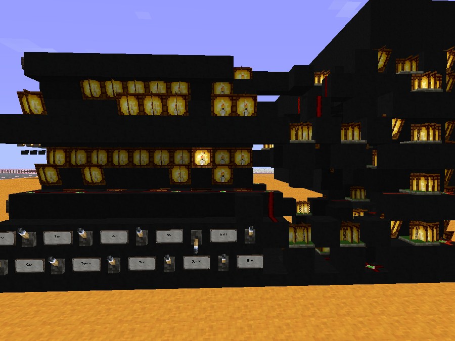 [RDF] Compact Encoder With 7 Seg Minecraft Map