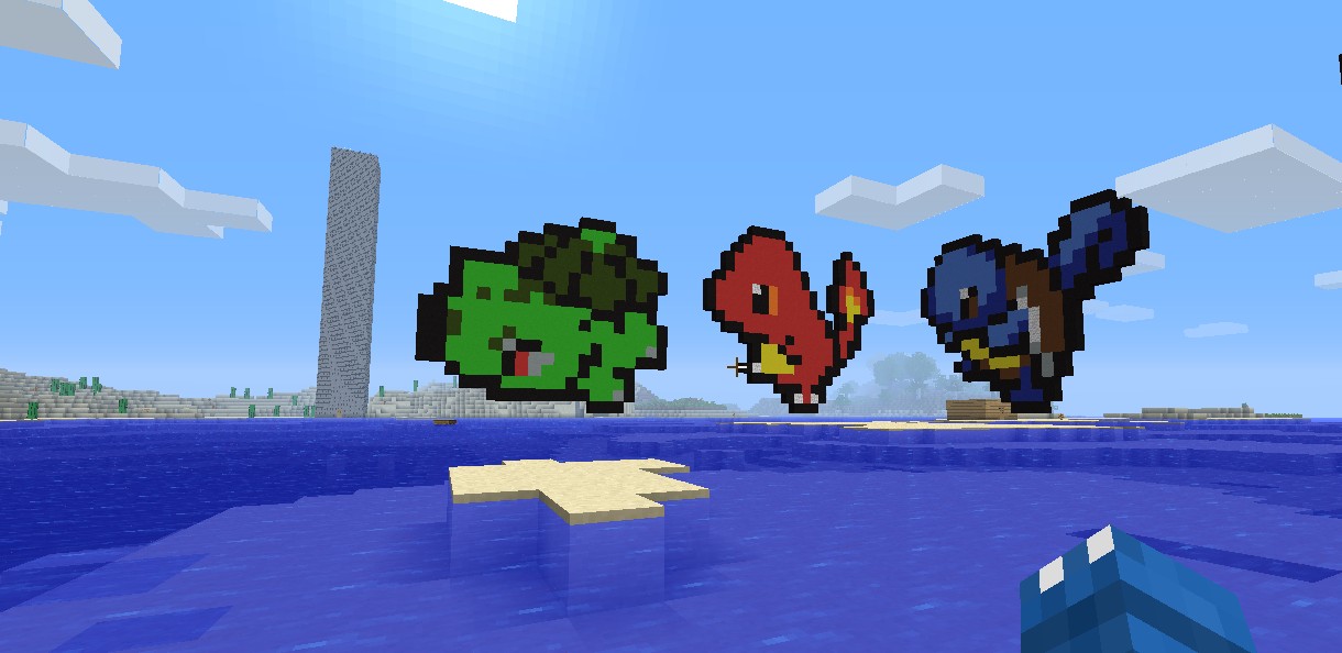 Pokemon Project: Generation 1 Starters Minecraft Map
