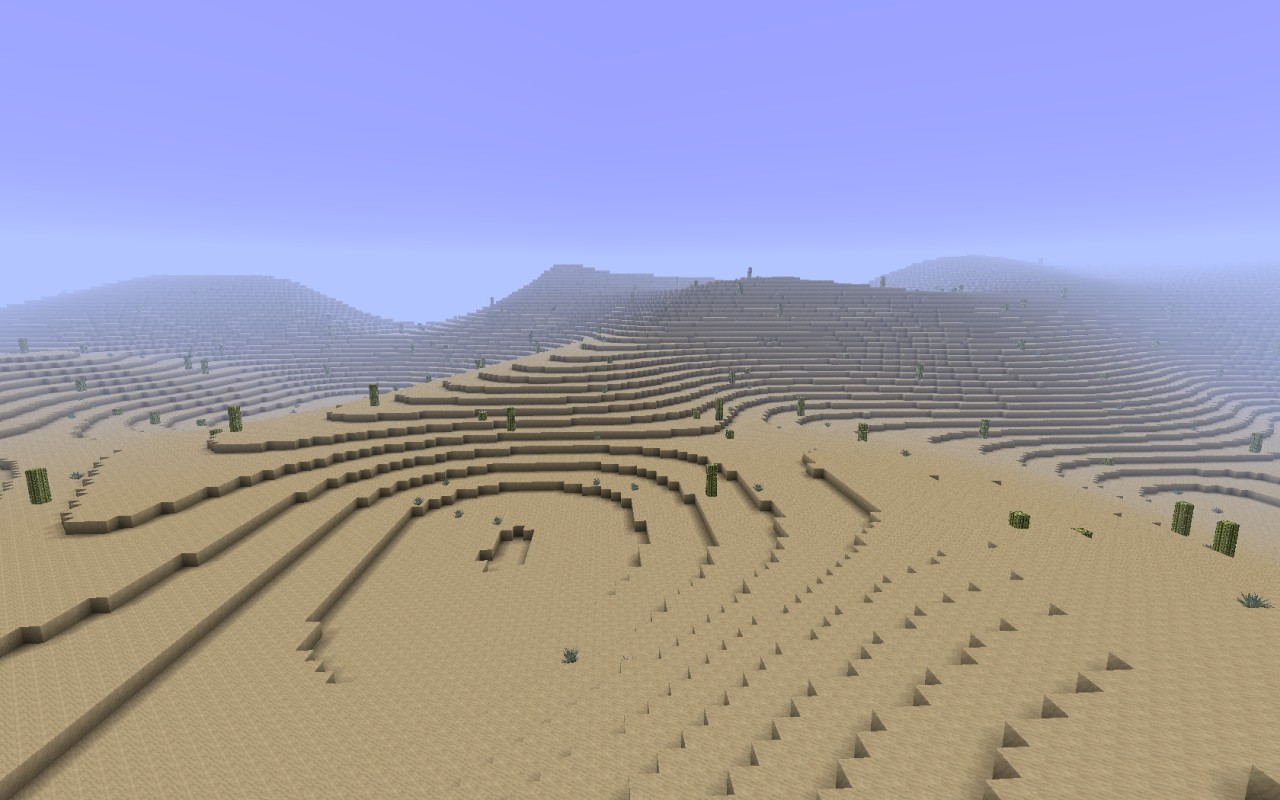 Custom Terrain: Desert Expanse Minecraft Map