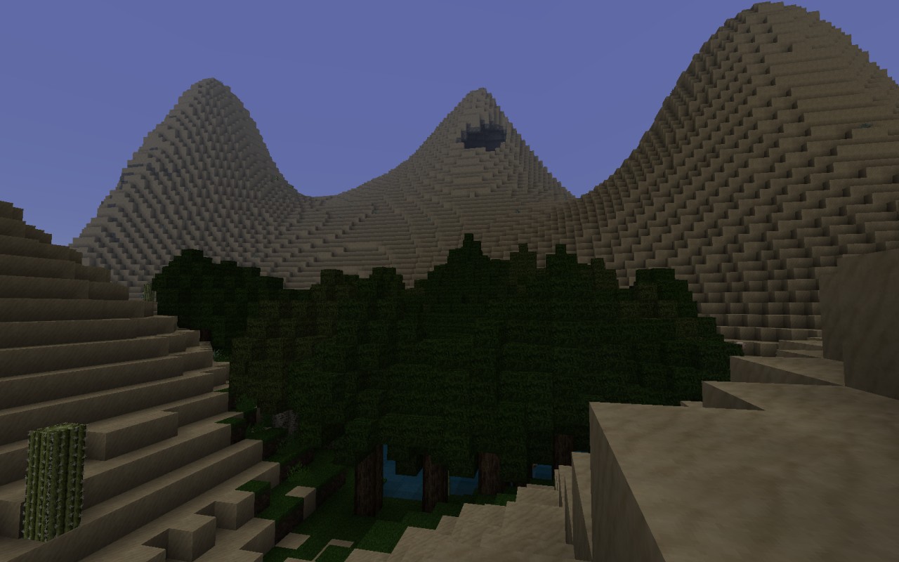 Custom Terrain: Desert Expanse Minecraft Map
