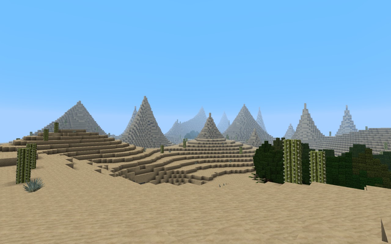 Custom Terrain: Desert Expanse Minecraft Map