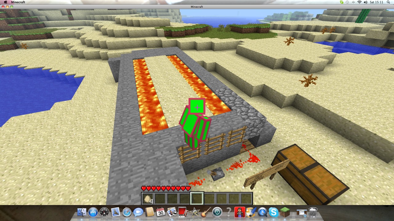 LAVA BRIDGE AND FREE DIAMONDS Minecraft Map