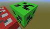 Giant Creeper face block Minecraft Map