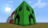 Giant Creeper face block Minecraft Map